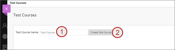 Create your Test Course - UWE Bristol : Learning & Research Systems